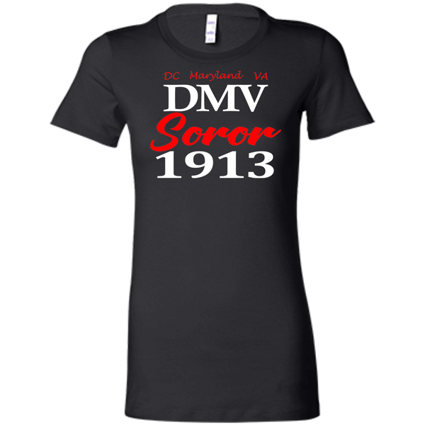 DMV Soror Red and White Ladies' T-Shirt – Phoenix Horizon